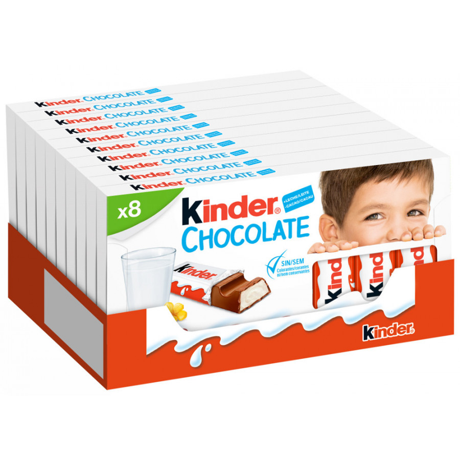 Kinder Chocolate 10 unidades con 8 barritas, comprar online