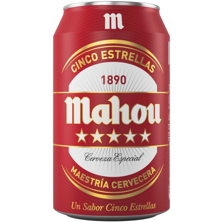 Mahou 5 estrellas 12 latas de 330ml, comprar online