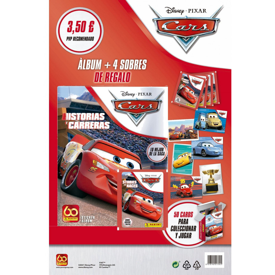 Panini Álbum Cars + 4 sobres, comprar online