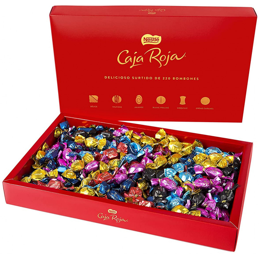 Nestle Caja Roja 2 Kilos con 220 bombones, comprar online