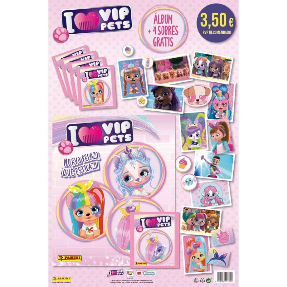 Panini Álbum I Love Vip Pets + 4 sobres, comprar online