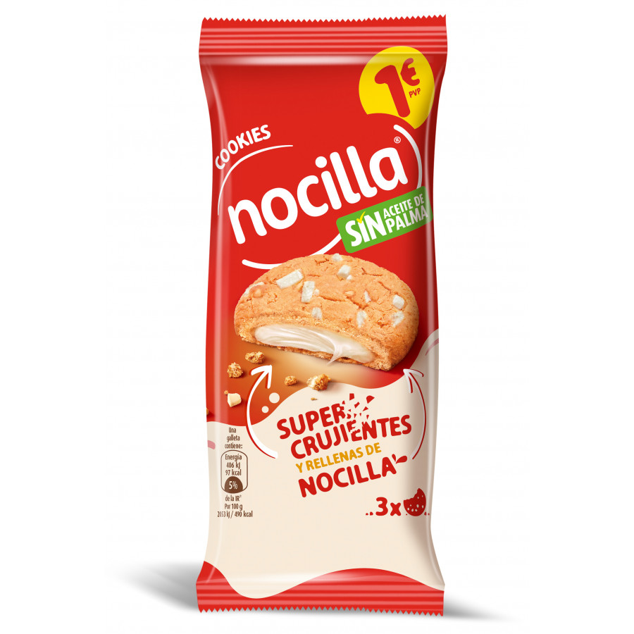 Nocilla Cookies Chocolate Blanco 12 unidades, comprar online